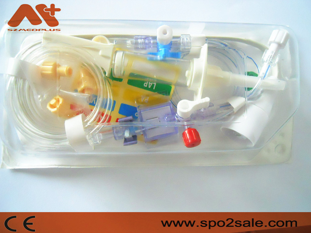 P01733 IBP Pressure Transducer Disposable Edwards Connector Single Tube